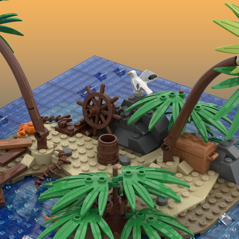 LEGO MOC Deserted pirate island by LucSoleBricks | Rebrickable - Build ...