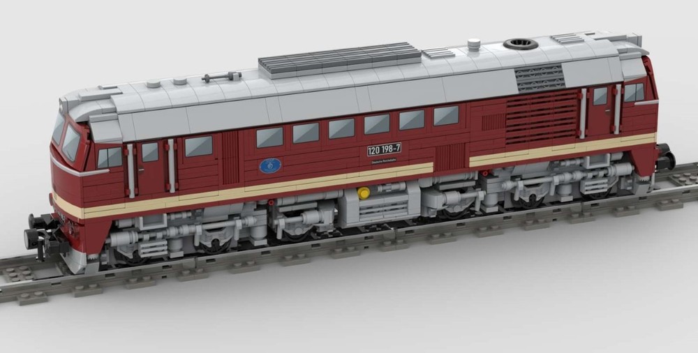 Lego Moc Diesel Locomotive Br120 Taiga Trommel By Langemat Rebrickable Build With Lego