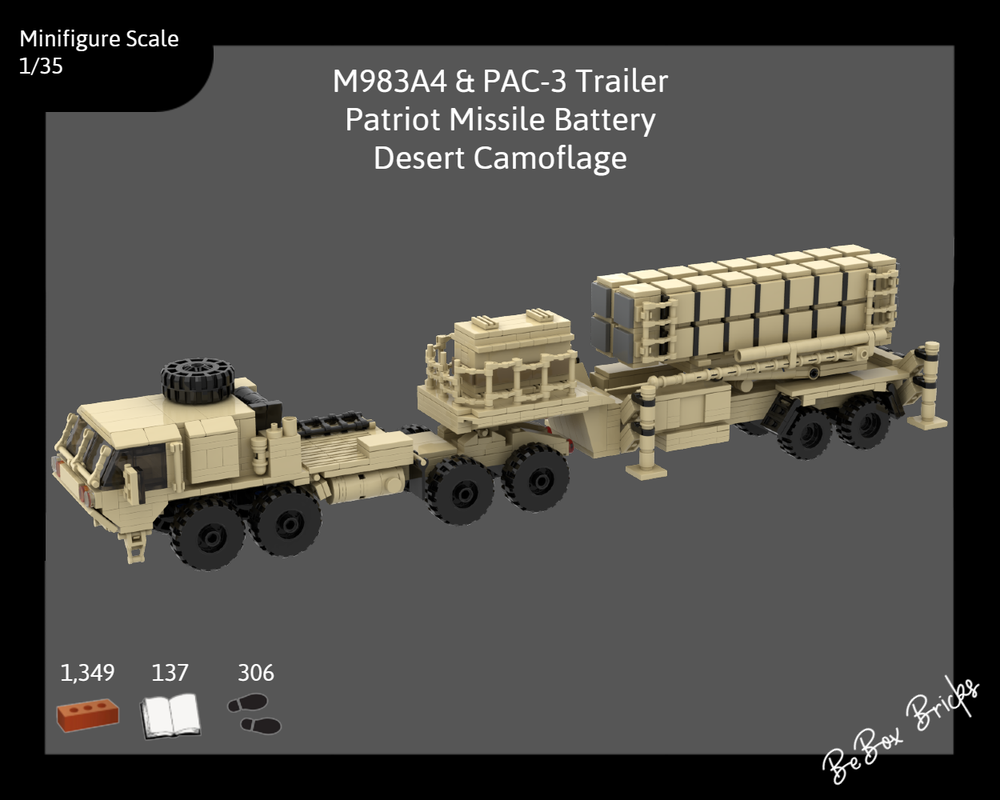LEGO MOC Patriot Missile Battery by BeBox | Rebrickable - Build with LEGO