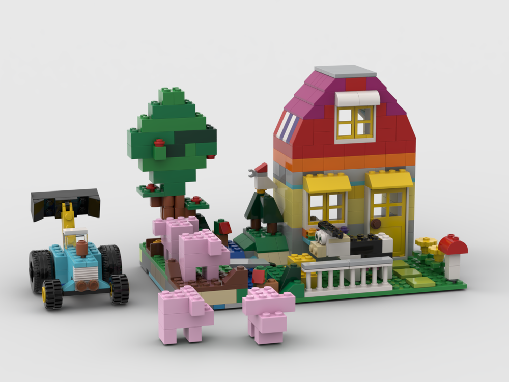 LEGO MOC 10698 - Small barnhouse with tractor and animals by ChiLegGodt ...