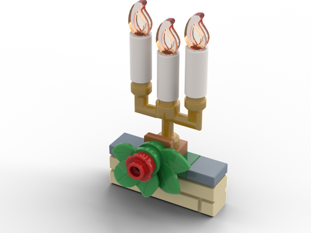 LEGO MOC The Christmas Candle Mini Build by bricksntonic | Rebrickable ...