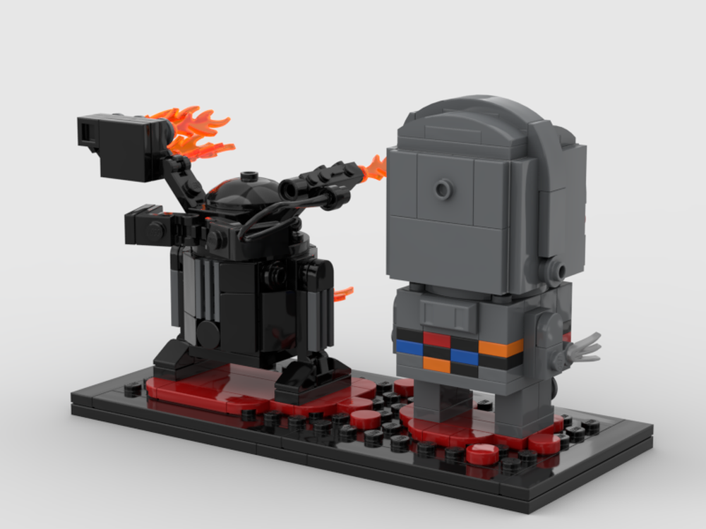 Lego Moc Bt 1 And Triple Zero 0 0 0 Brickheadz Moc By Aseir