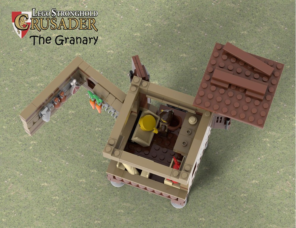 Lego Moc Stronghold Granary By Legocionado Rebrickable Build With Lego