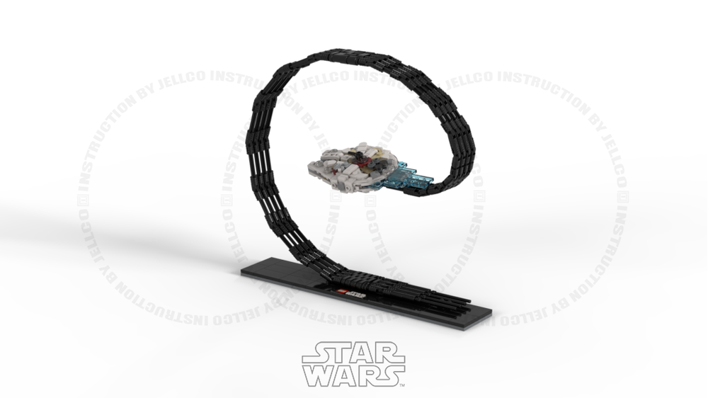 LEGO MOC Ultramicro M.falcon Roller coaster Concept Stand Alone version ...