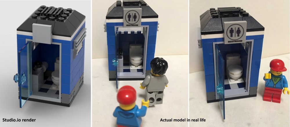 LEGO MOC Normal City-themed Restroom by BrownBear71 | Rebrickable ...
