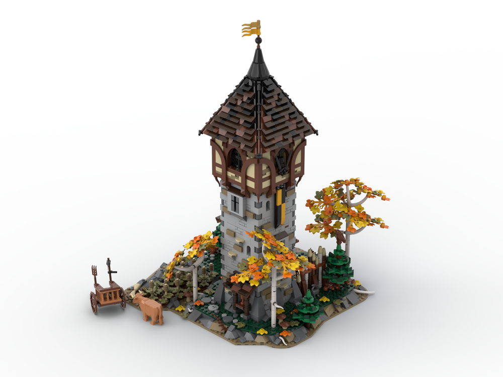 LEGO MOC The Crows Nest - Medieval Message Tower by Brickjester ...