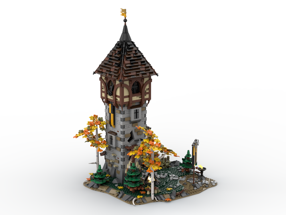 LEGO MOC The Crows Nest - Medieval Message Tower by Brickjester ...