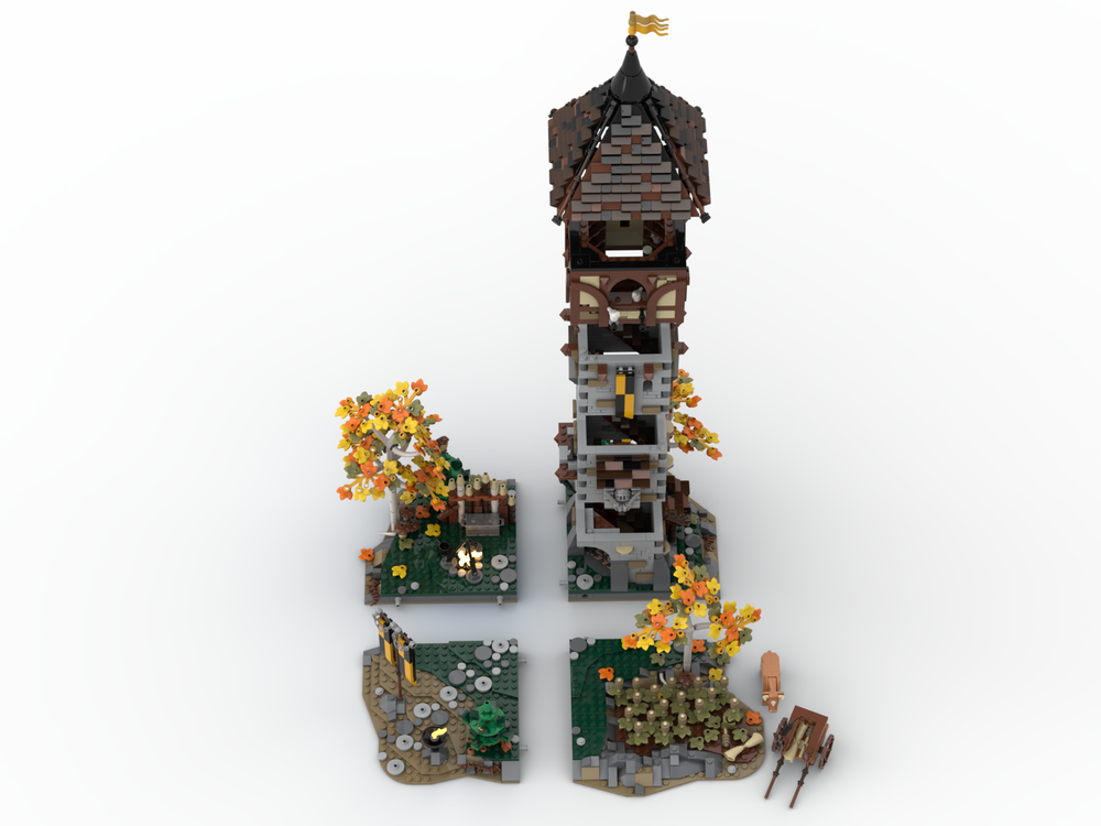 LEGO MOC The Crows Nest - Medieval Message Tower by Brickjester ...
