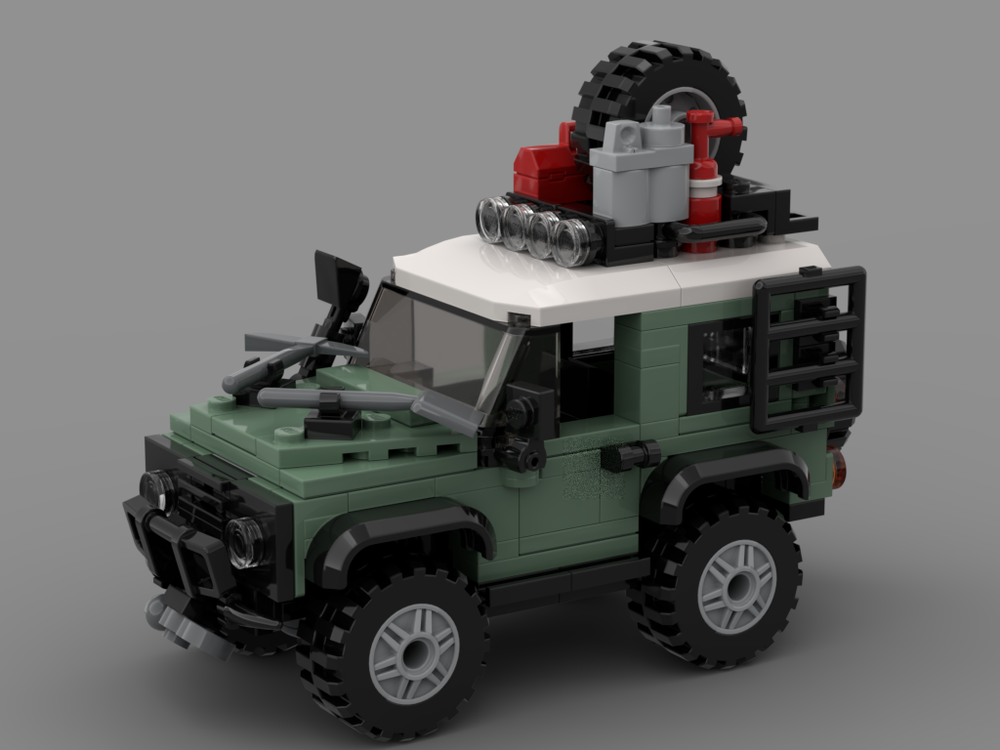 Lego Moc Land Rover Classic Defender 90 By Atkinson76 Rebrickable