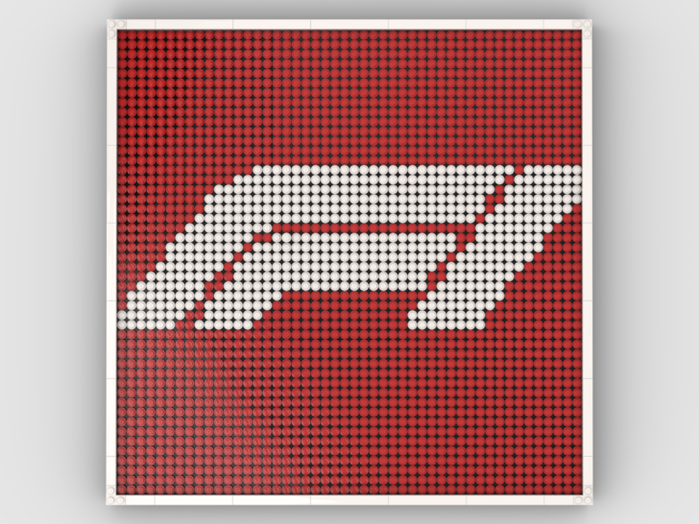 LEGO MOC F1 logo art 48 x 48 by dErzAwi | Rebrickable - Build with LEGO