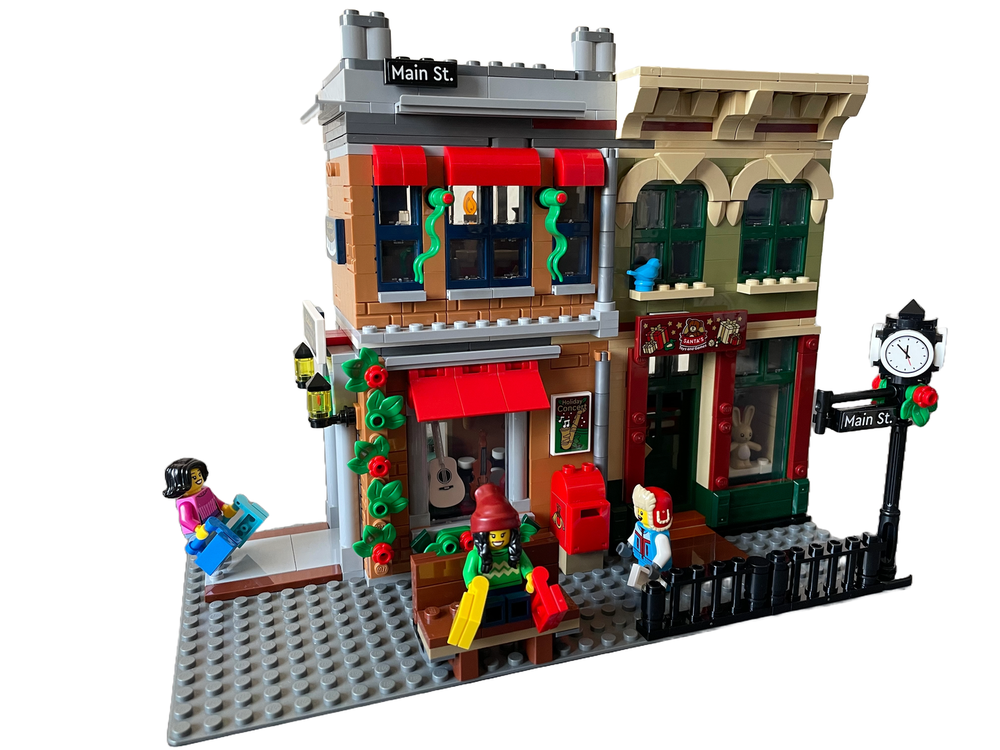 Lego Moc Holiday Main Street Corner Modular Alternate Build Of 10308 By