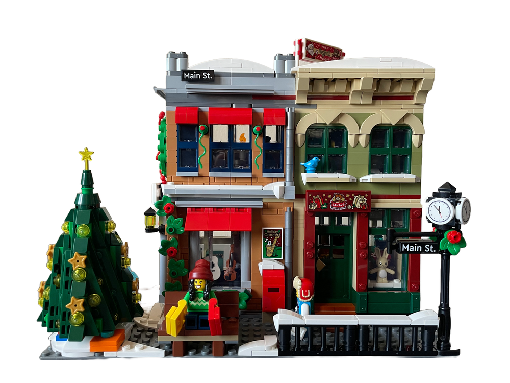 Lego Moc Holiday Main Street Corner Modular Alternate Build Of 10308 By