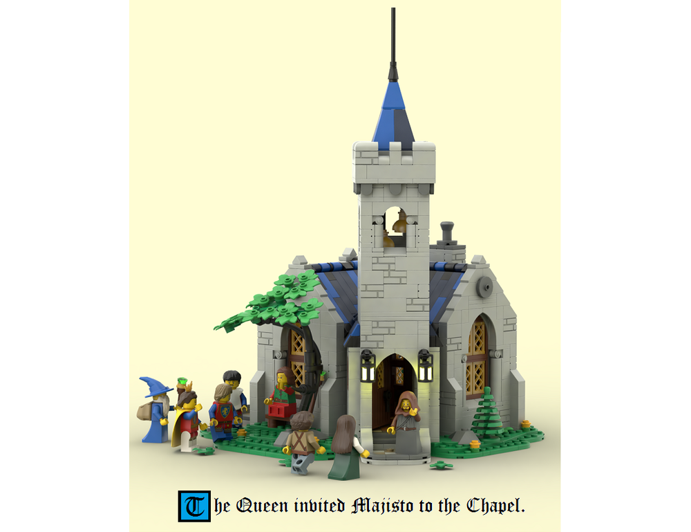 Lego Moc Lion Knights Castle Chapel By Jhobbs Rebrickable Build