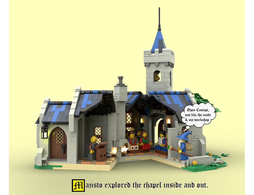 Lego Moc Lion Knights Castle Chapel By Jhobbs Rebrickable Build