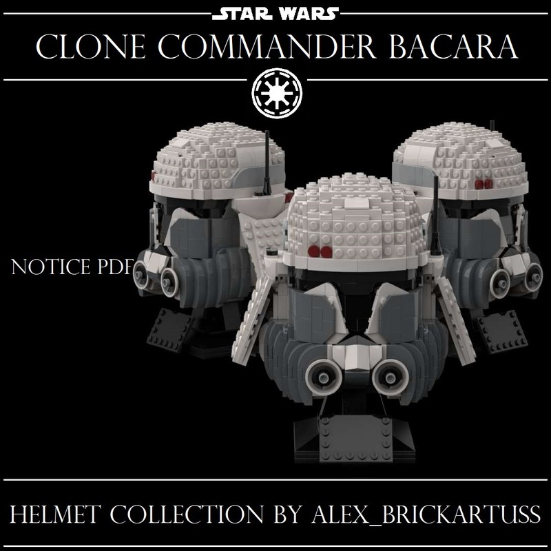 LEGO MOC Helmet Clone Commander Bacara by Alex_BricKartuss ...