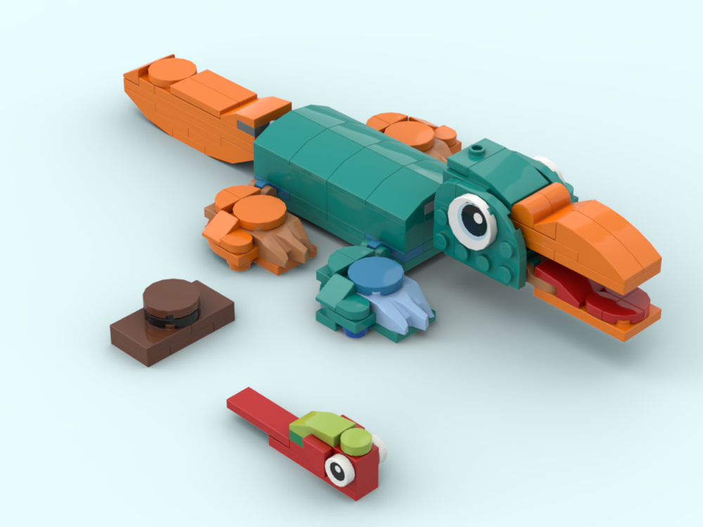 LEGO MOC Platypus (Perry Recolor) by Pikminfan67 | Rebrickable - Build ...
