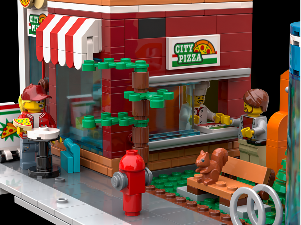 LEGO MOC Main Street by brickingfromhome | Rebrickable - Build with LEGO