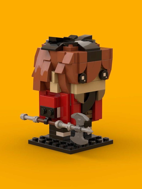 LEGO MOC Stark Brickheadz by Houdai_Bricks | Rebrickable - Build with LEGO