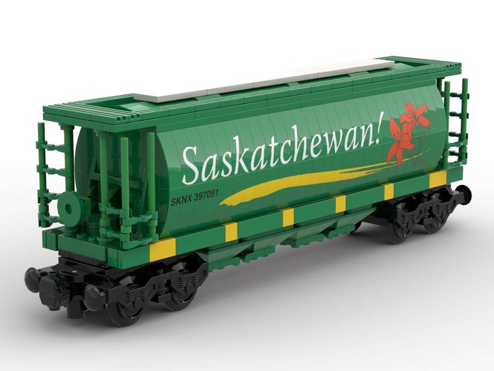 LEGO MOC Canadian Grain Hopper Car by TO.Creations | Rebrickable ...