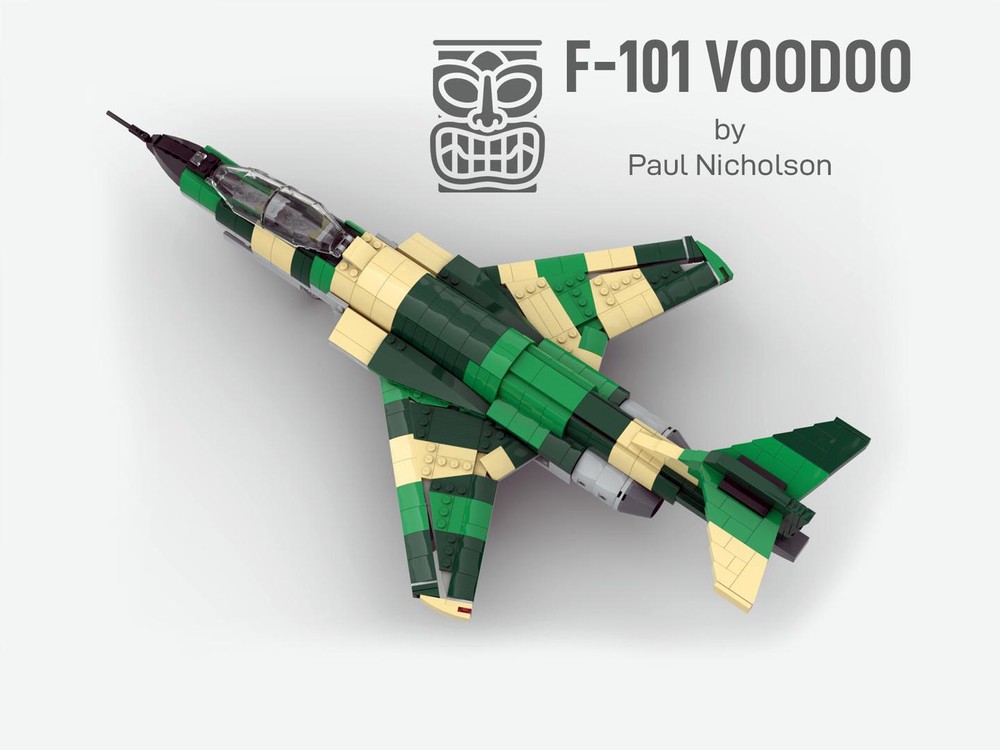 LEGO MOC McDonnell F-101 Voodoo by Paulmanaitor | Rebrickable - Build ...
