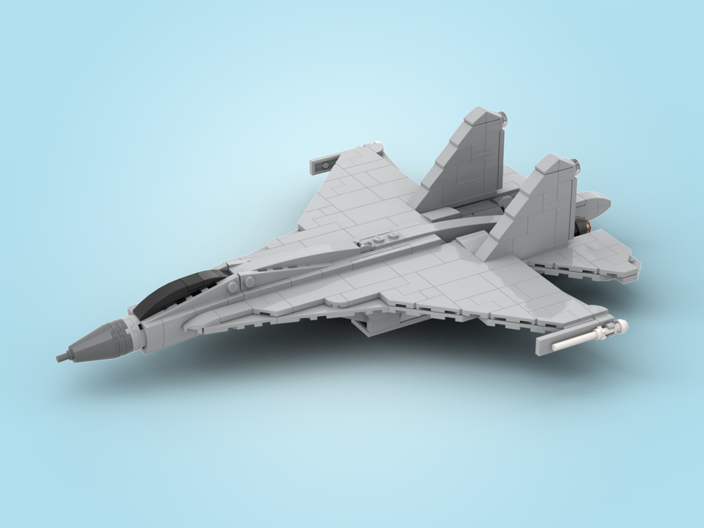 LEGO MOC SU-35 Light Gray (1/72 scale) by abracada_brick | Rebrickable ...