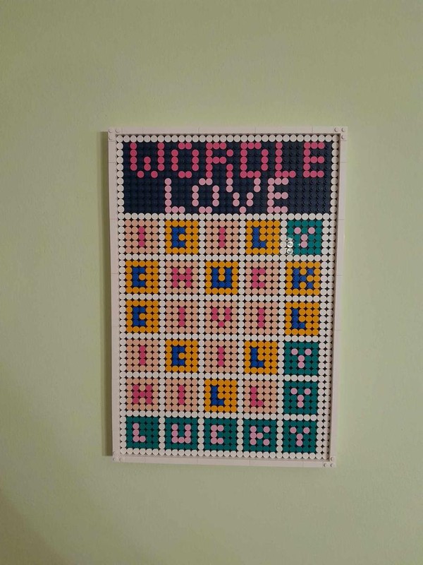 LEGO MOC Wordle Love by BadCabbage | Rebrickable - Build with LEGO