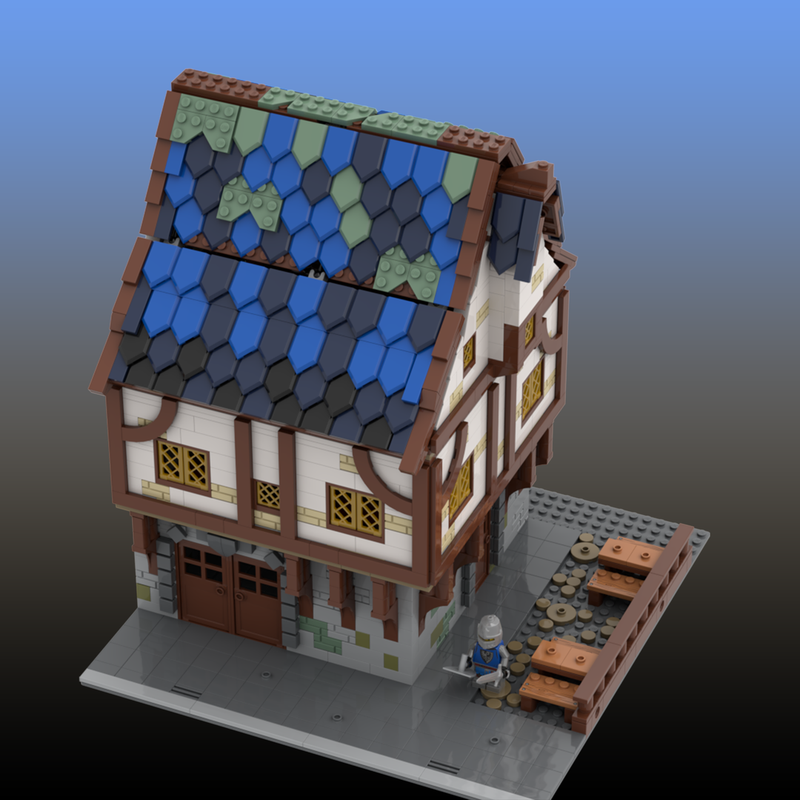 LEGO MOC Modular medieval tavern by LucSoleBricks | Rebrickable - Build ...