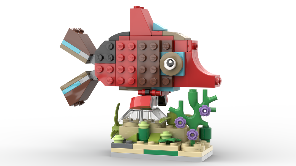 LEGO MOC 11018 Fish by Lenarex | Rebrickable - Build with LEGO