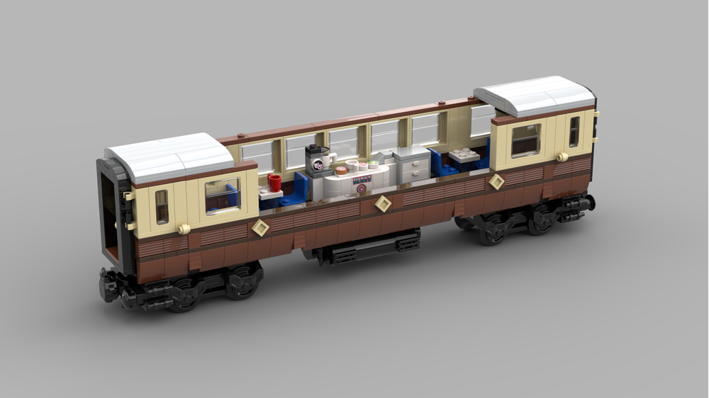 LEGO MOC Emerald Night Carriages - Large Size by TrainsWithLights ...