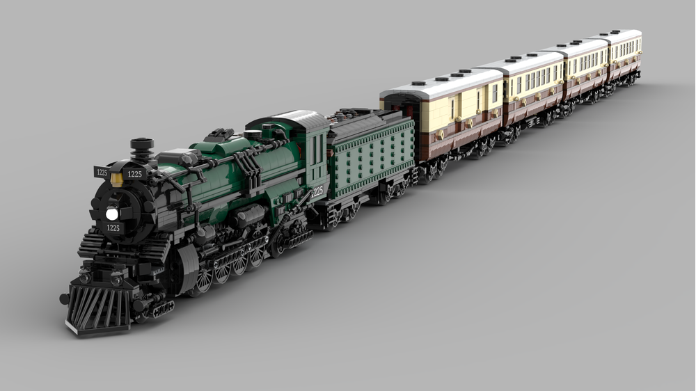 LEGO MOC Emerald Night Carriages - Large Size by TrainsWithLights ...