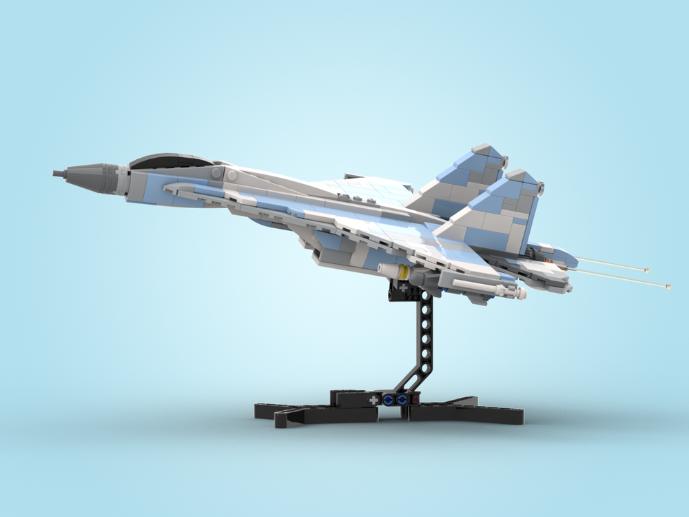 LEGO MOC SU-35 Light Blue Camo (1/72 scale) by abracada_brick | Rebrickable - Build with LEGO