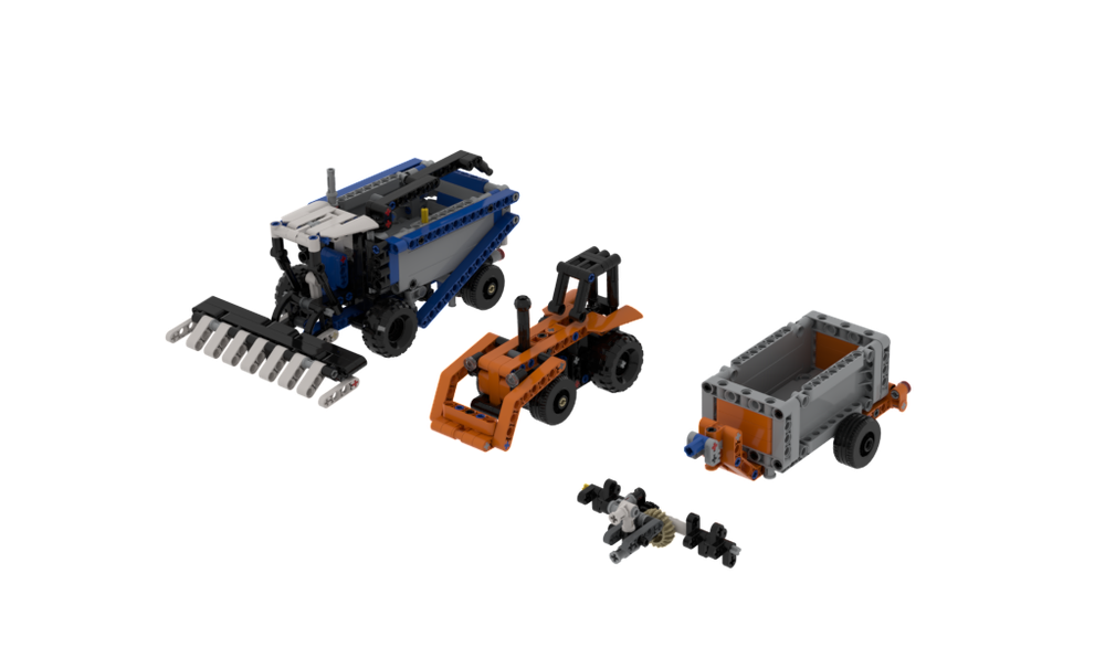 LEGO MOC Tractor and Combine Harvester - alternative models for 42062 ...