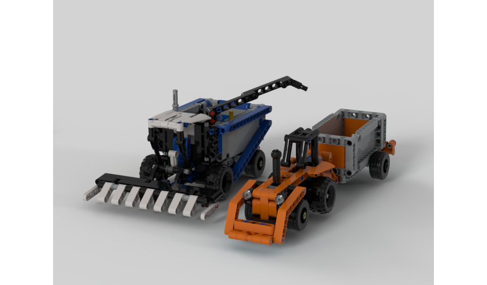 LEGO MOC Tractor and Combine Harvester - alternative models for 42062 ...