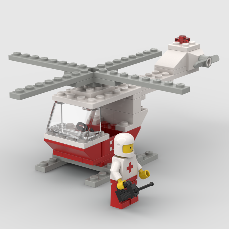 LEGO MOC Rescue Helicopter (1979) by pappy76 | Rebrickable - Build with ...