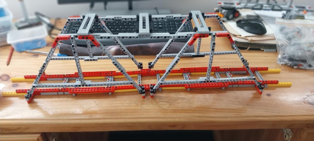 Lego Moc Technic Railway Girder Bridge By Rgcook Rebrickable Build