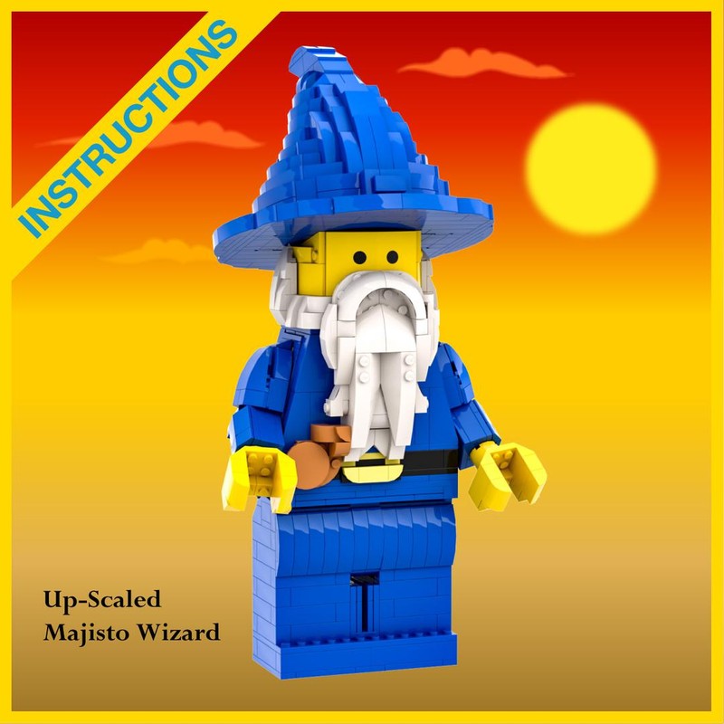 LEGO MOC Up-Scaled Majisto Wizard by terauma | Rebrickable - Build with ...