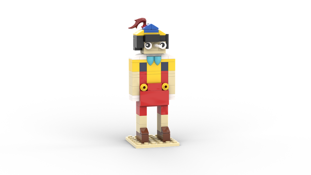 LEGO MOC Pinocchio doll by bloco_de_ideias | Rebrickable - Build with LEGO