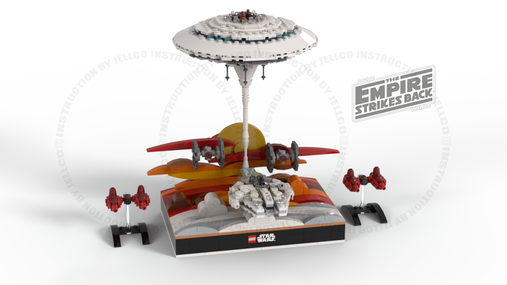 LEGO MOC Micro Diorama : Cloud City by jellco | Rebrickable - Build ...