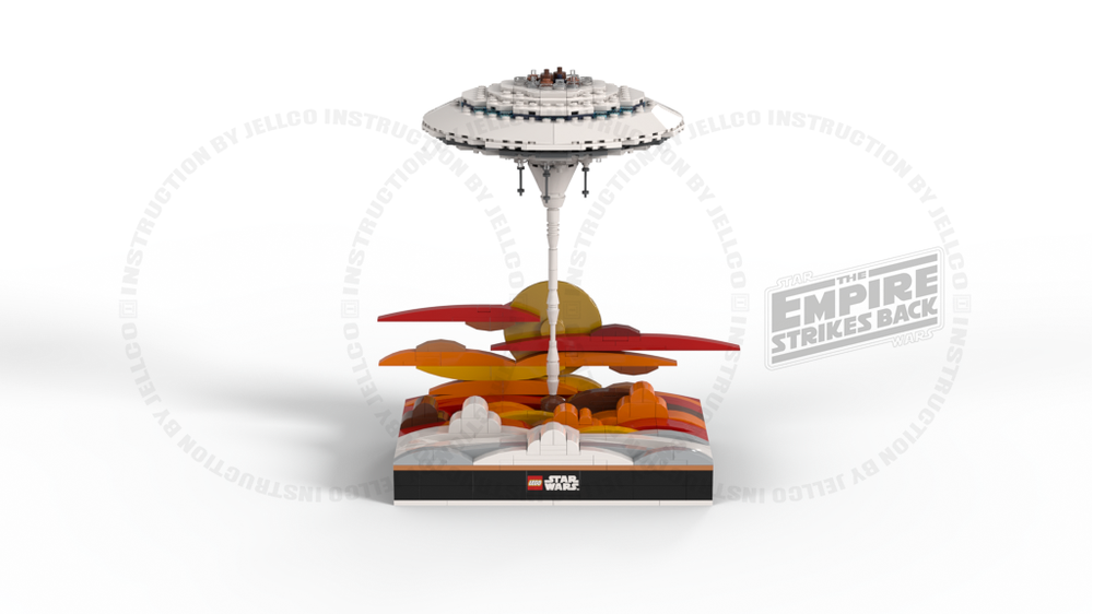 Lego Moc Micro Diorama Cloud City By Jellco Rebrickable Build