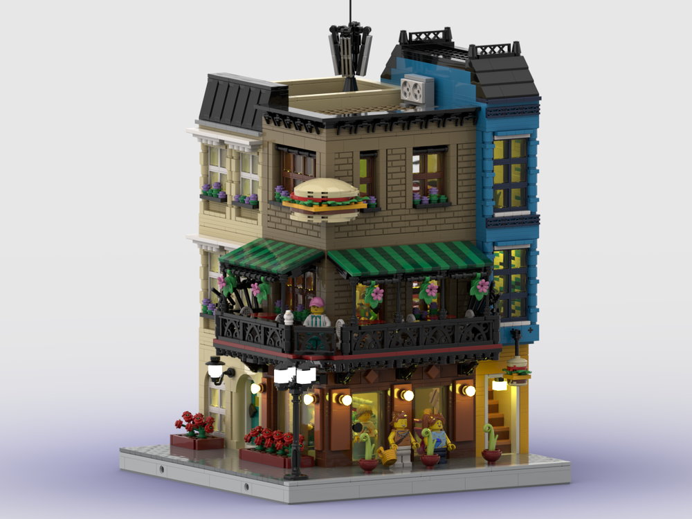 LEGO MOC New Orleans Hamburger Joint by Cvanhulle | Rebrickable - Build ...