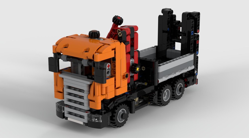 LEGO MOC Mini Scania with Crane by Ronald_Rumf | Rebrickable - Build ...