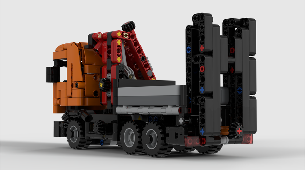 LEGO MOC Mini Scania with Crane by Ronald_Rumf | Rebrickable - Build ...