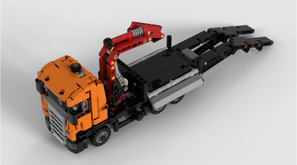 LEGO MOC Mini Scania with Crane by Ronald_Rumf | Rebrickable - Build ...