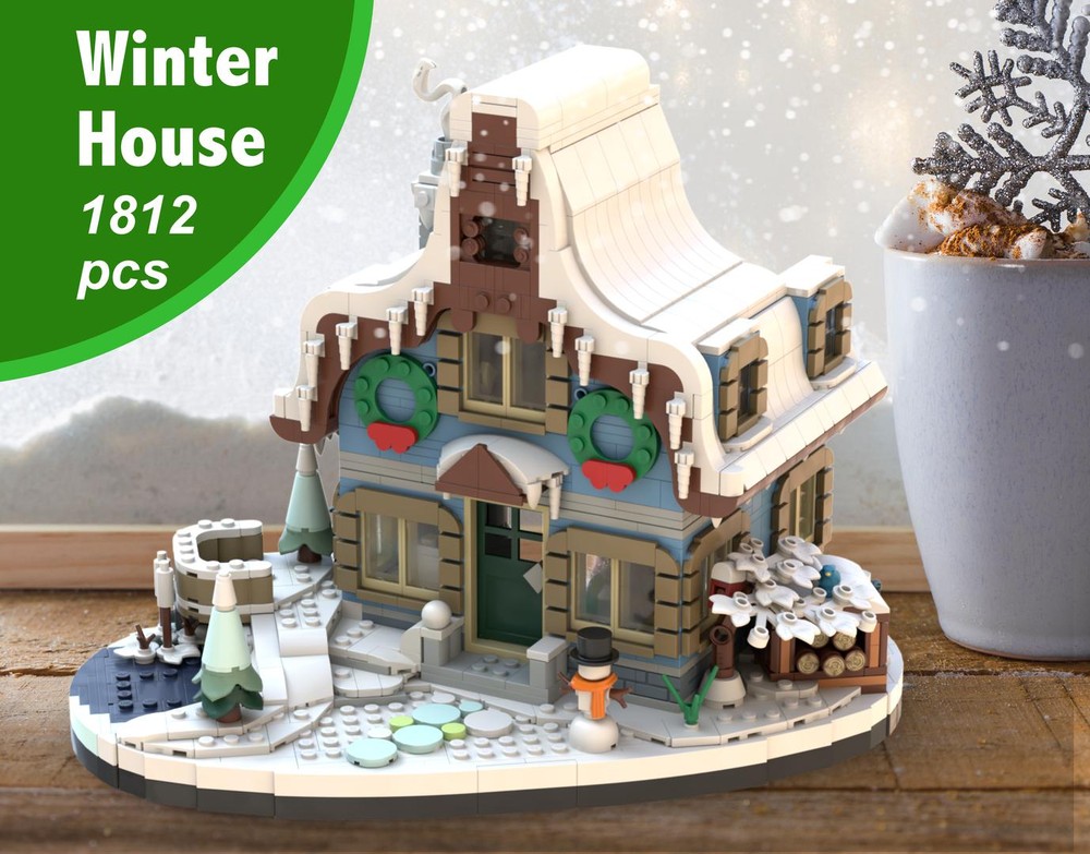 LEGO MOC Winter House by Al3xW40 | Rebrickable - Build with LEGO