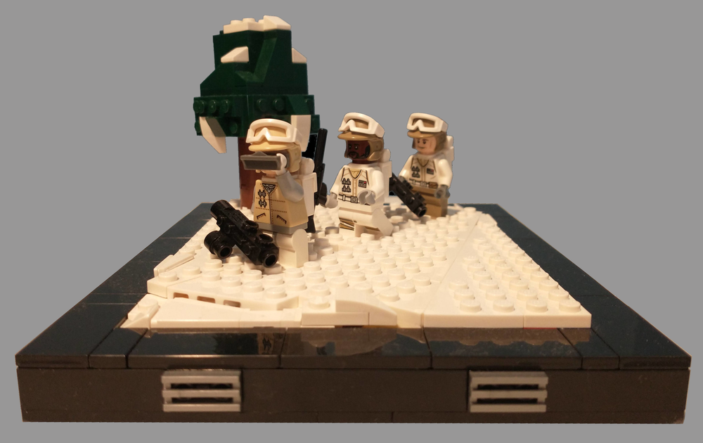 LEGO MOC Star Wars Figure Display - Snow Scene by NinjaWarriorBob ...