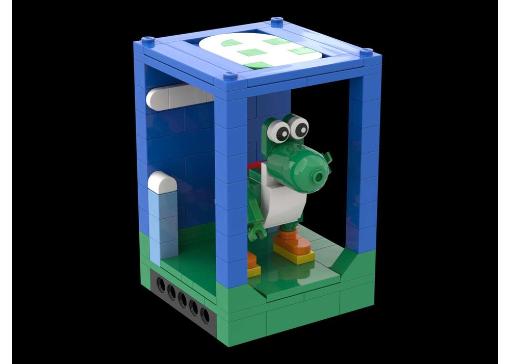 LEGO MOC Yoshi Cube by Brick-Fil-A-Builds | Rebrickable - Build with LEGO