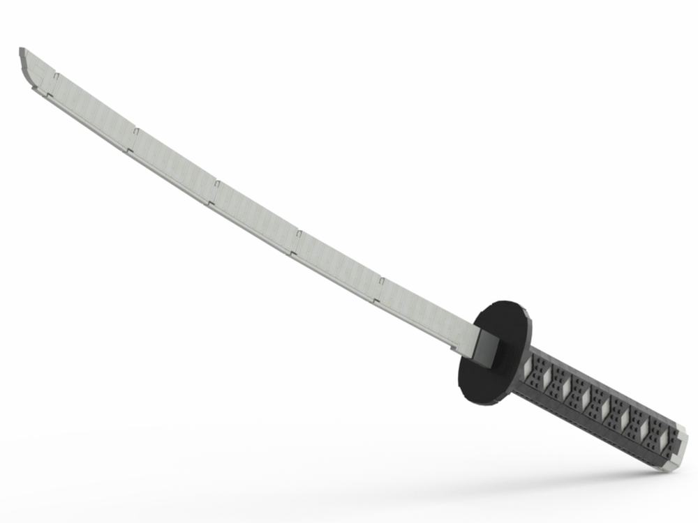 Lego Moc Simple Katana By Officiallyquit Rebrickable Build With Lego