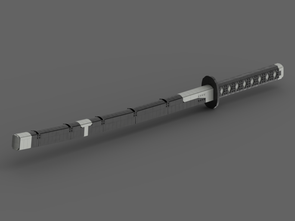 Lego Moc Simple Katana By Officiallyquit Rebrickable Build With Lego