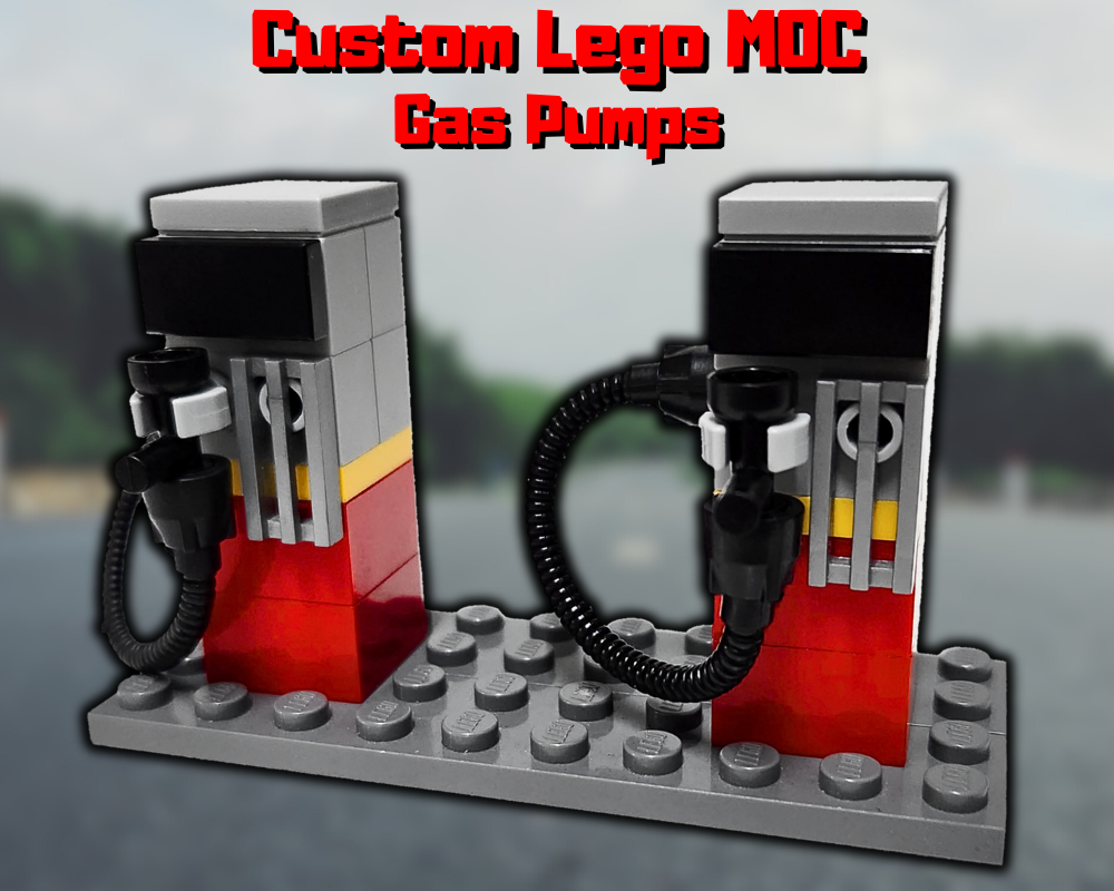 LEGO MOC Gas Pumps by Noob Builds Lego | Rebrickable - Build with LEGO