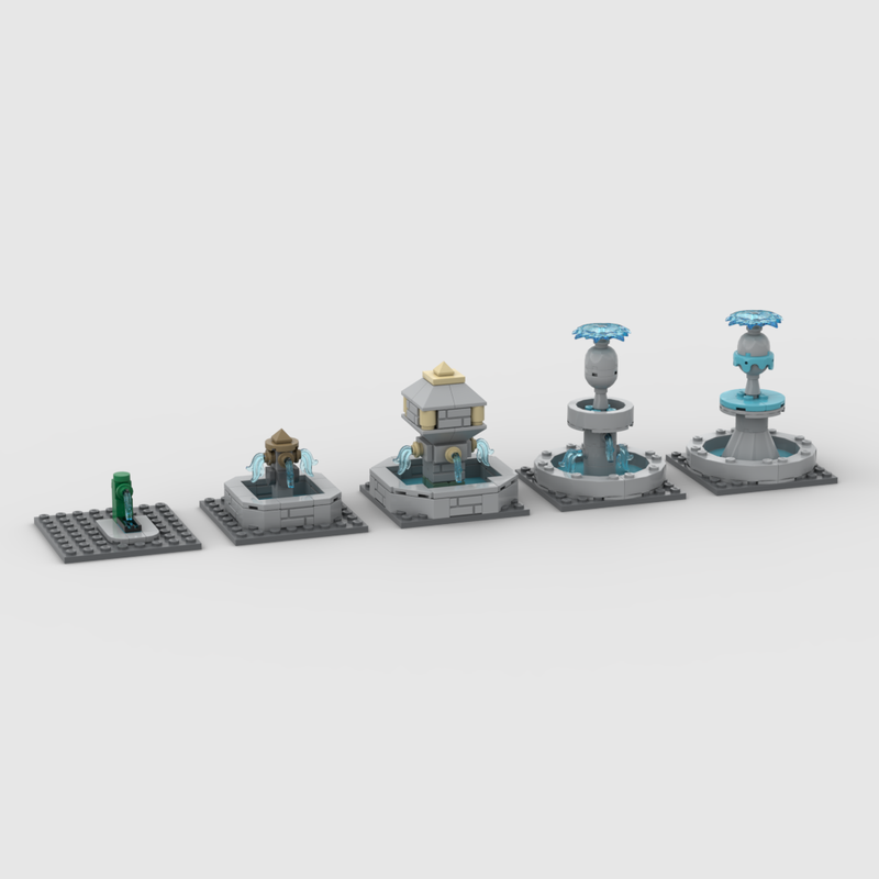 LEGO MOC Simple village fountains by MidiBricks | Rebrickable - Build ...